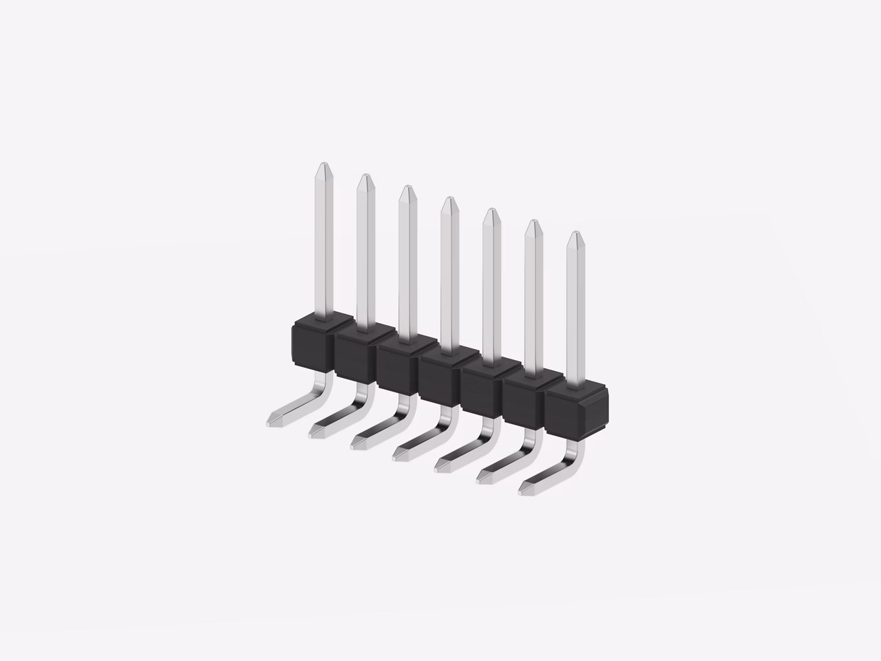 KK 254 Breakaway Header, Right-Angle Surface Mount Compatible, 7 Circuits, Tin (Sn) Plating, Mating Pin Length 8.23mm, Bag for sale