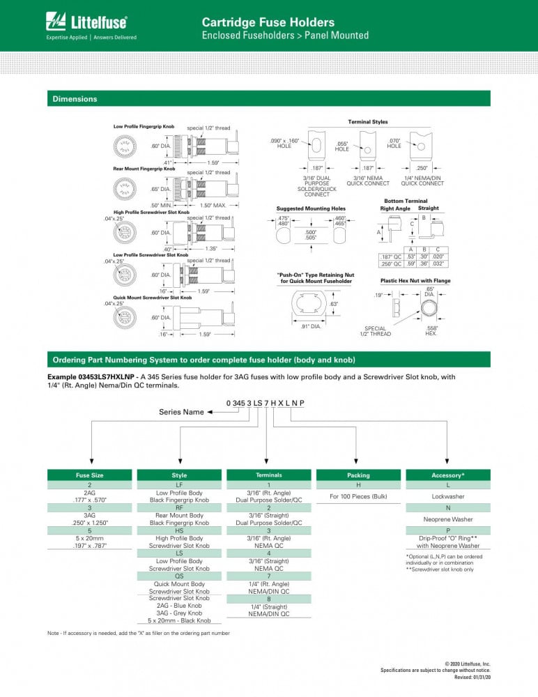 Littelfuse 345 Series technical document page 2