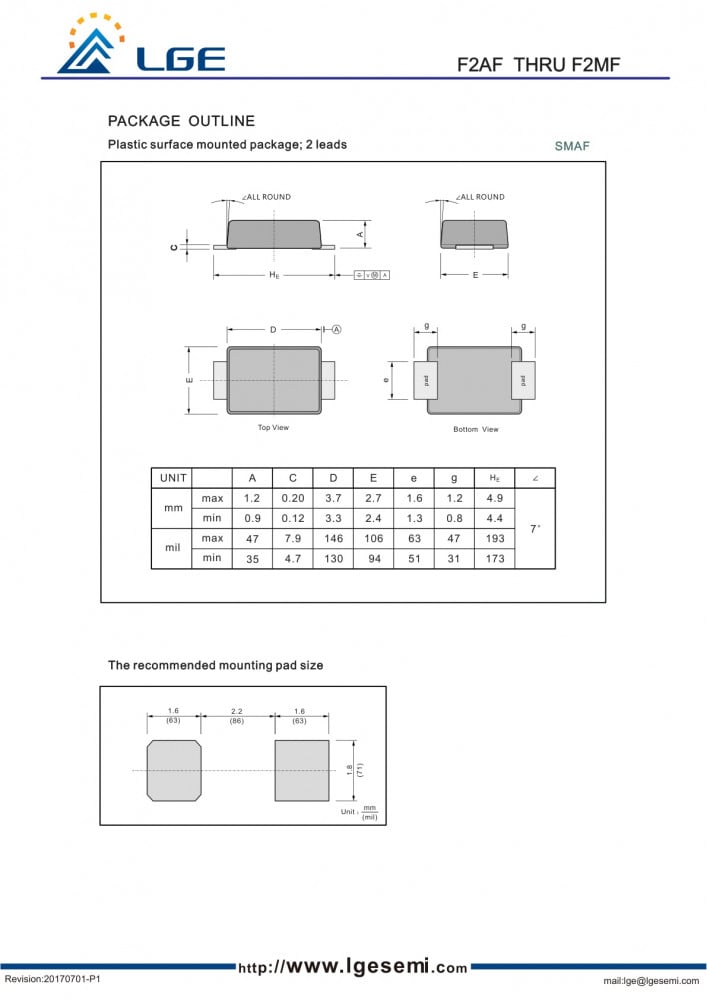 LGE F2MF datasheet page 3