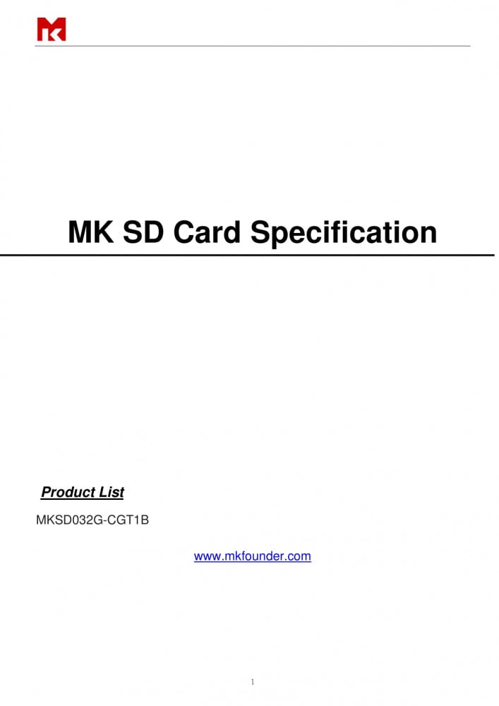 MKSD032G-CGT1B datasheet page 1