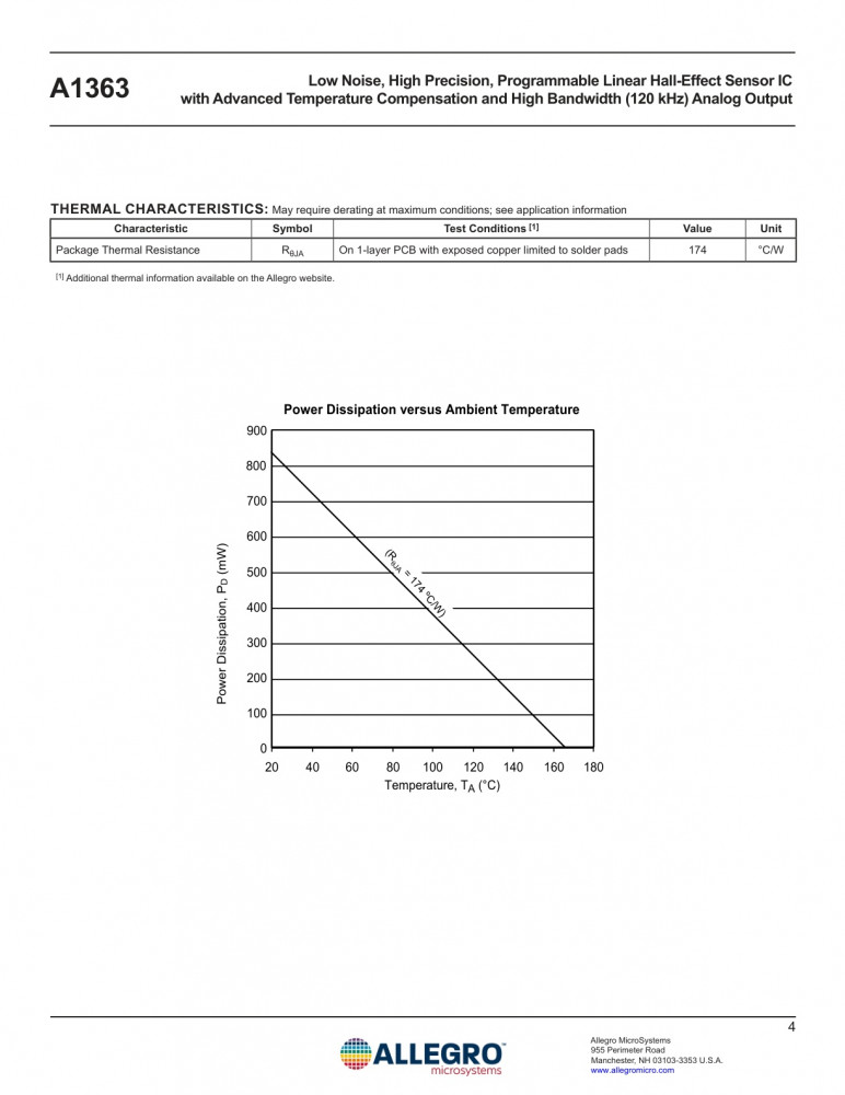 A1363 datasheet page 4