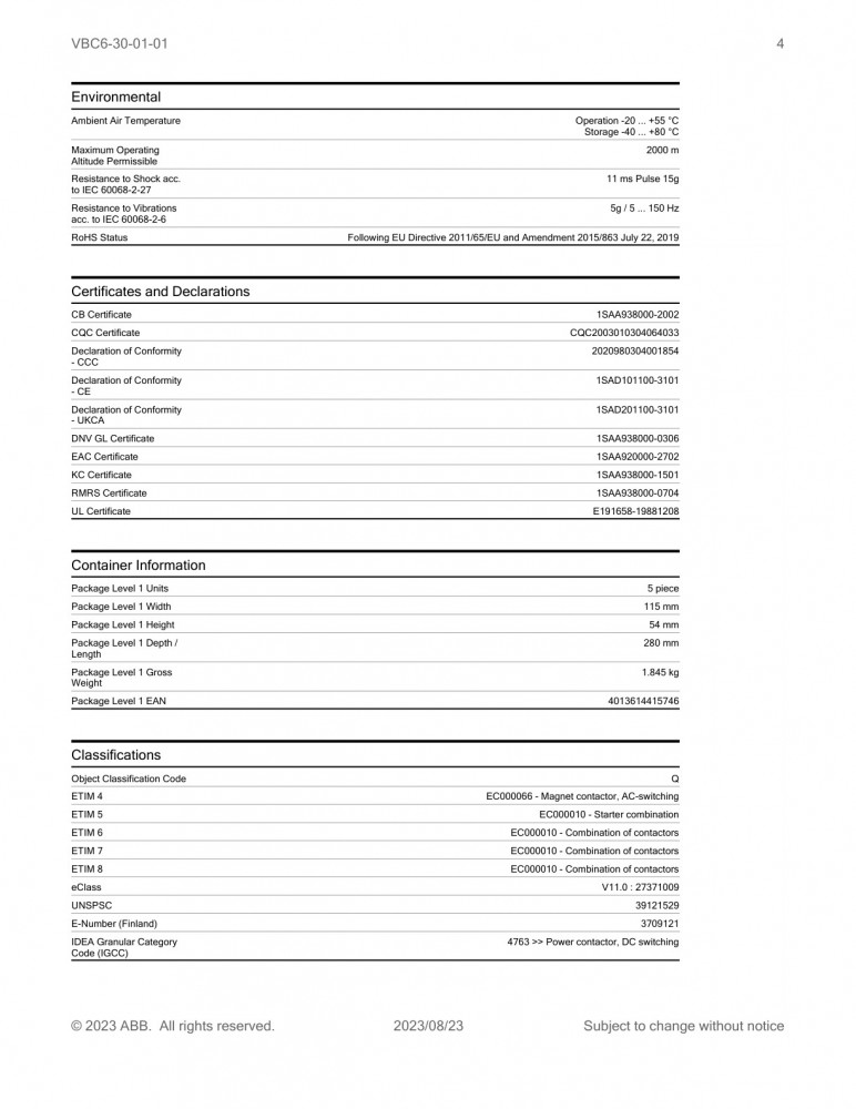 ABB VBC6-30-01-01 technical document page 4