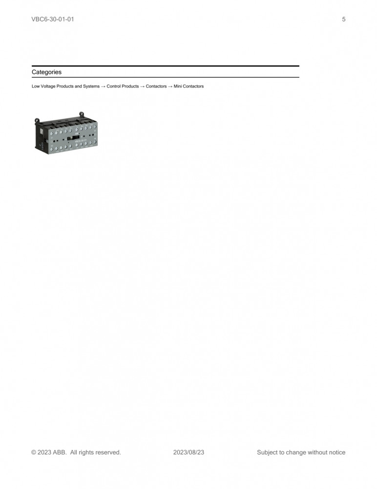ABB VBC6-30-01-01 technical document page 5