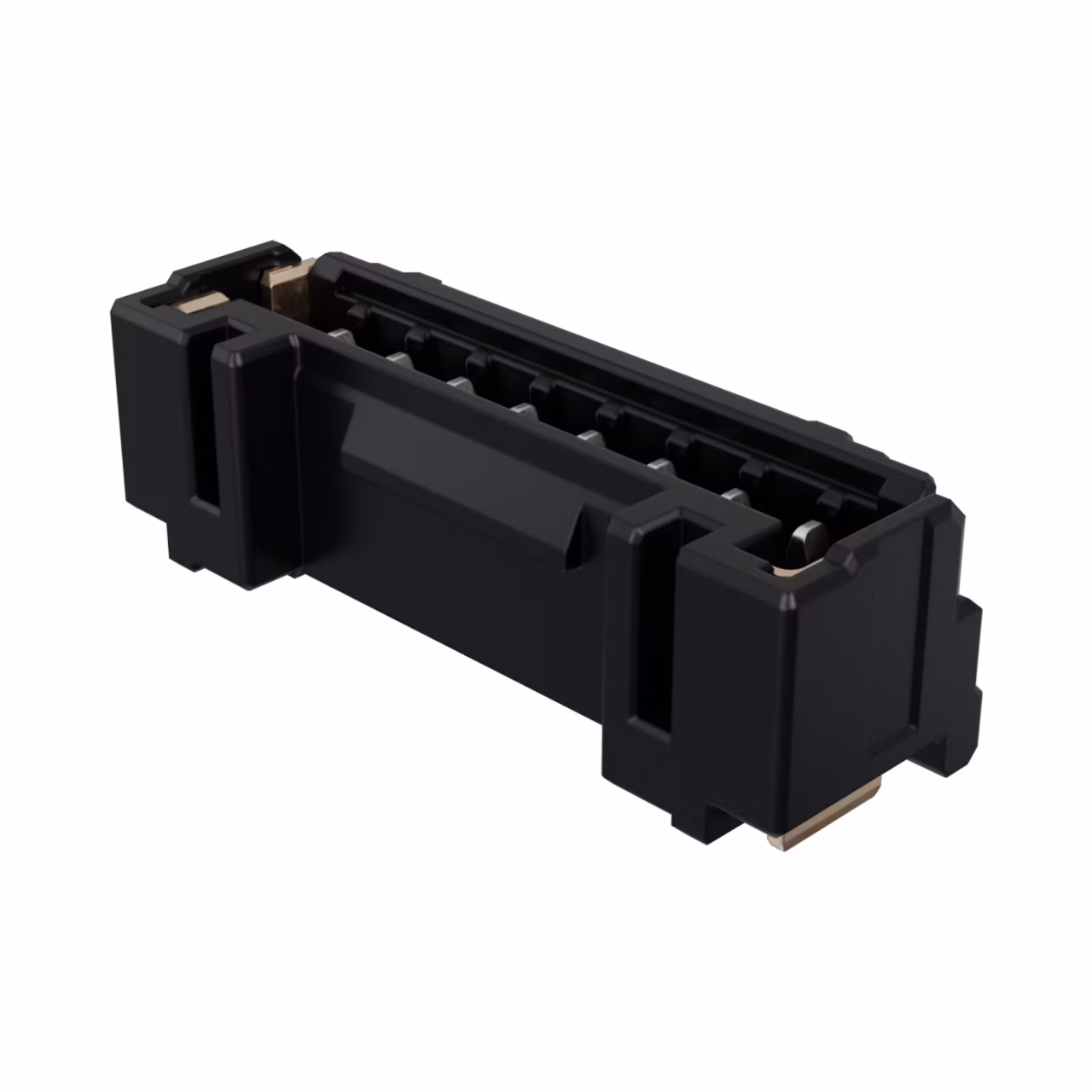 1.50mm Pitch, Micro-Lock Plus PCB Header, Single Row, Right Angle, Surface Mount, Tin-Bismuth Plating, Positive Lock, 8 Circuits, Black for sale