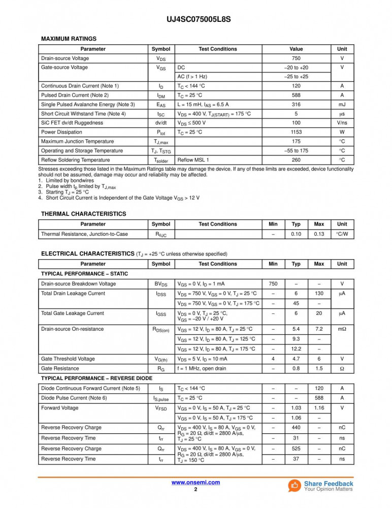 UJ4SC075005L8S datasheet page 2