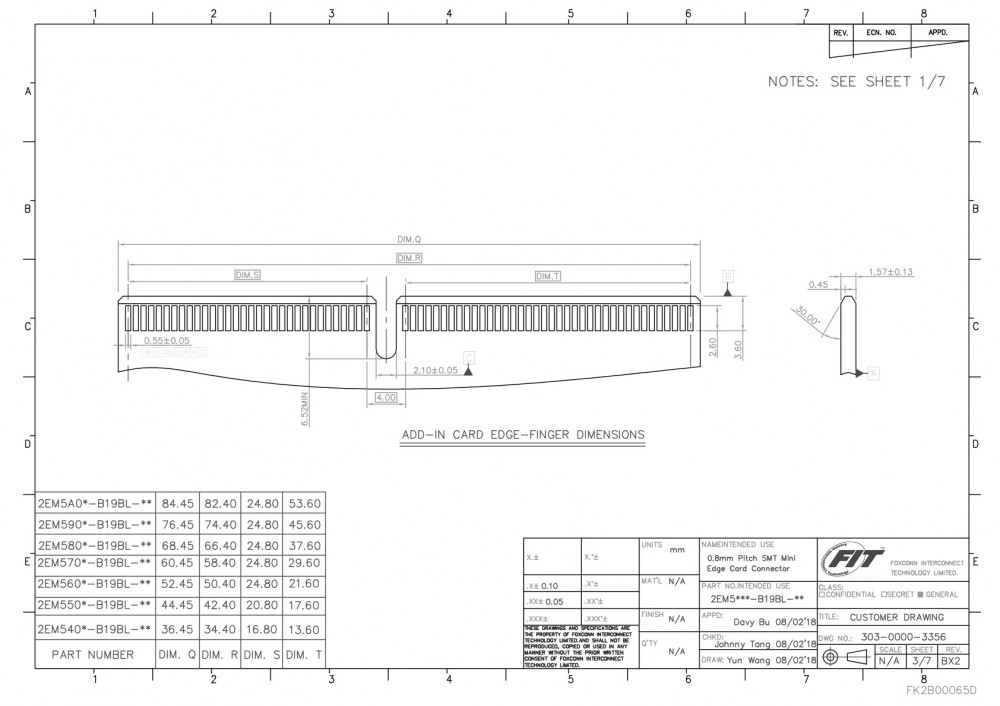 FOXCONN 2EM5A07-B19BL-5F drawing page 3