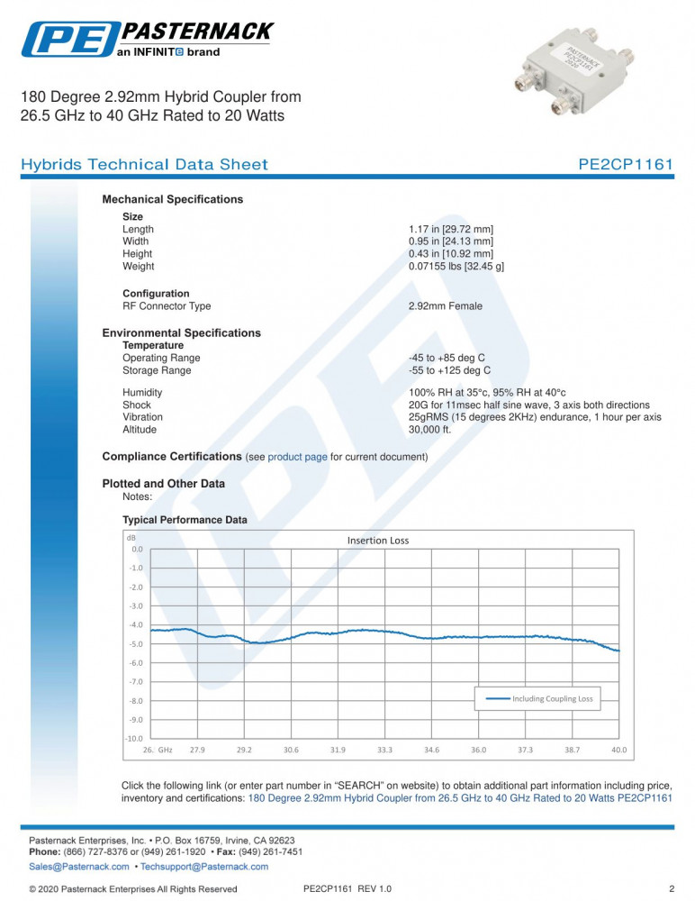 PE2CP1161 datasheet page 2