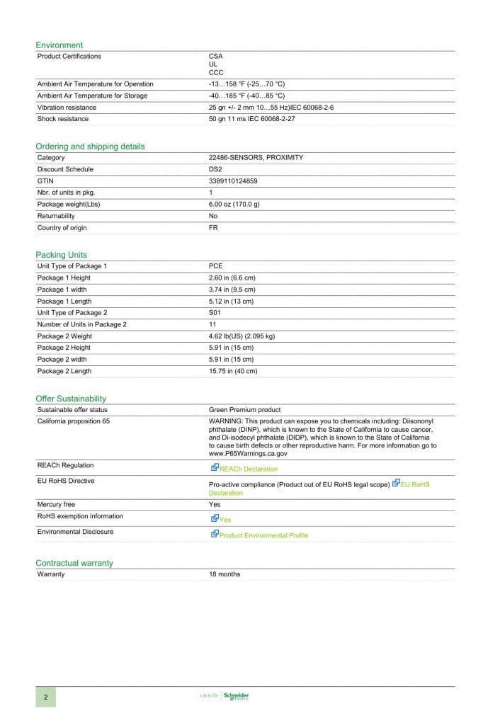 XS8C1A1MBL5 technical document page 2