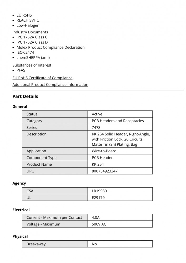 MOLEX 22053261 technical document image 2