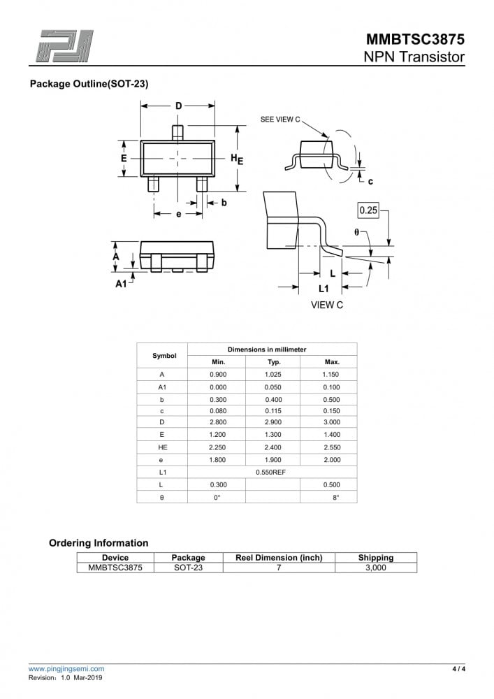 MMBTSC3875L datasheet page 4