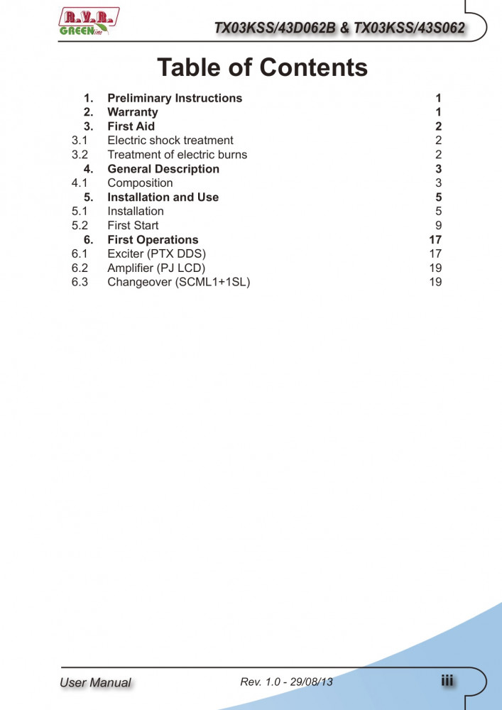 TX05KSS/61D082B manual page 5