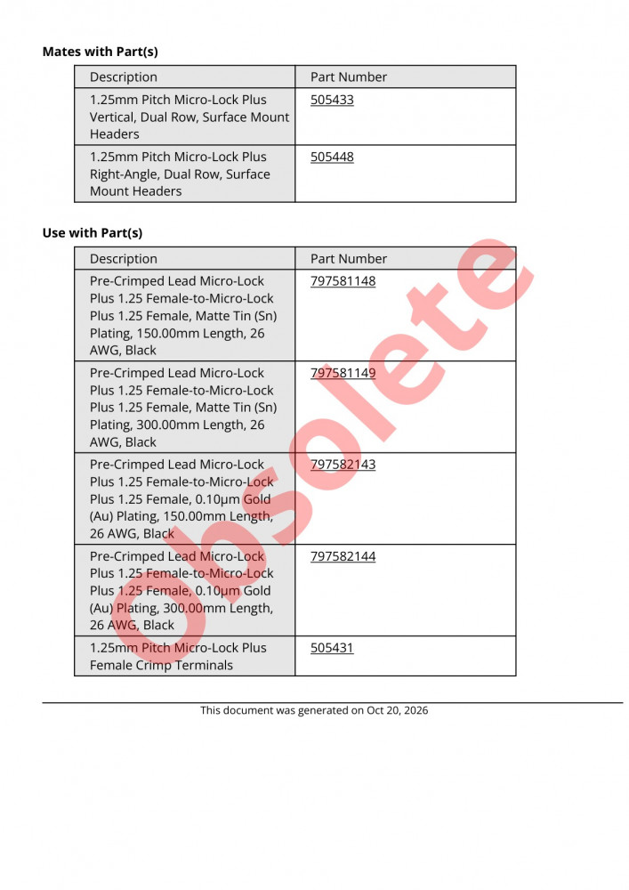 Product document image 3 for MOLEX 5054322806