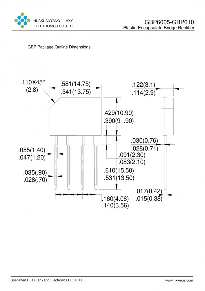GBP610 technical document page 3