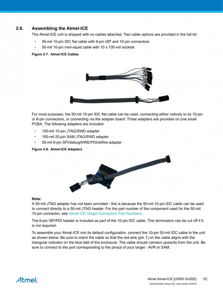 Atmel-ICE documentation page 10