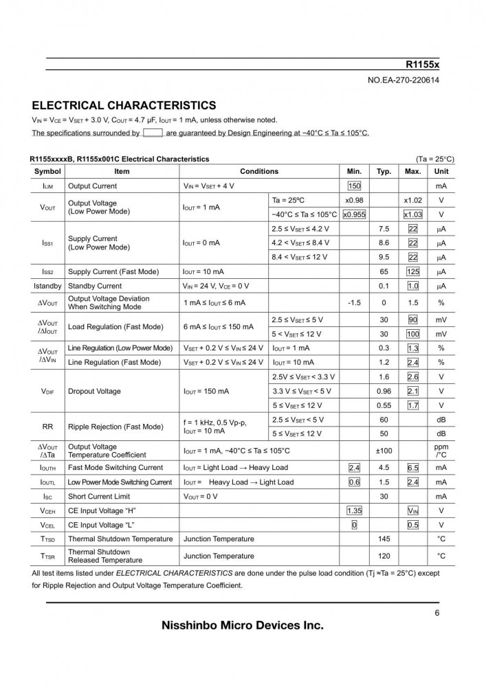 R1155 datasheet page 6