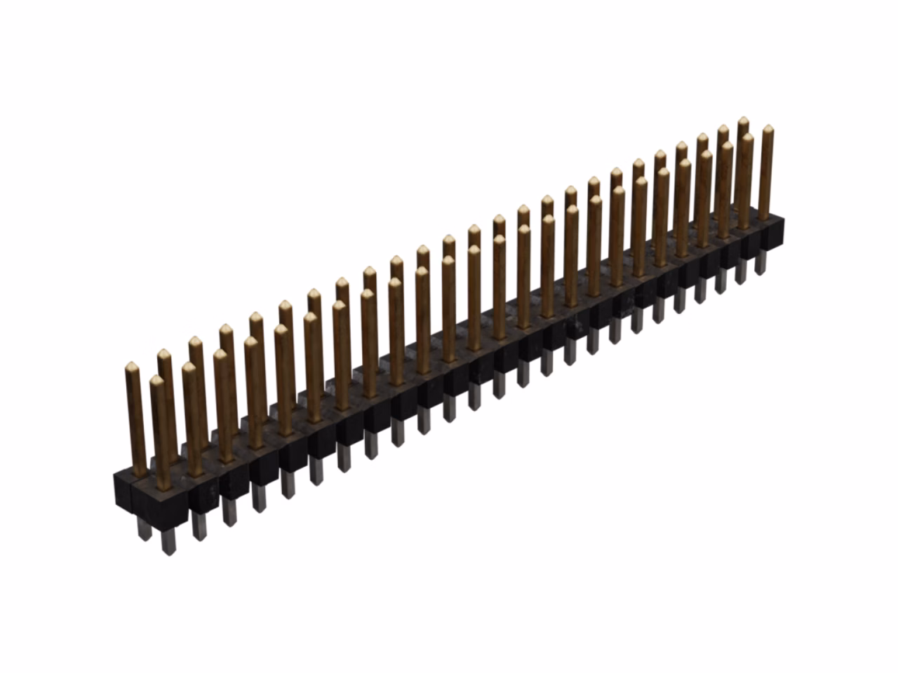 C-Grid Header, 2.54mm Pitch, Through Hole, Dual Row, Vertical, 50 Circuits, 0.38µm Gold (Au) Plating,  Tray Packaging, Lead-Free for sale