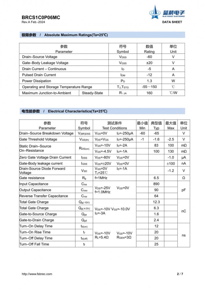 BRCS1C0P06MC datasheet page 2