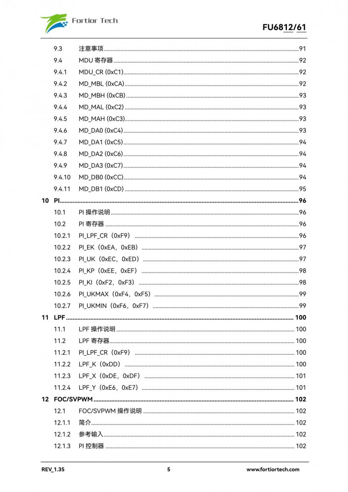 FU6812/61 datasheet page 5