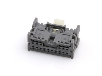 PROPOSED REPLACEMENT: MINI50 GEN II UNSEALED RECEPTACLES (206523 SERIES); Mini50 Unsealed Receptacle, Dual Row, Bridged, 12 Circuits, Polarization Option B, Gray
