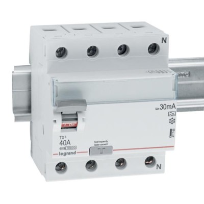 RCCB TX³ - 4P 400V~ 40A A type - 30mA sensitivity - DIN rail IP20 4kV uimp - Halogen free screwed terminals for sale