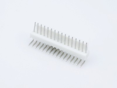 KK 254 Solid Header, Right-Angle, with Friction Lock, 28 Circuits, Matte Tin (Sn) Plating, Bag
