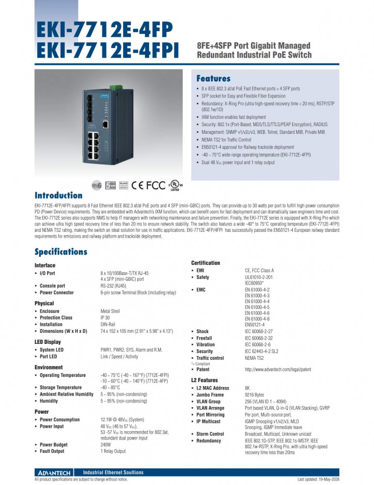 EKI-7712E-4FPI technical document page 1