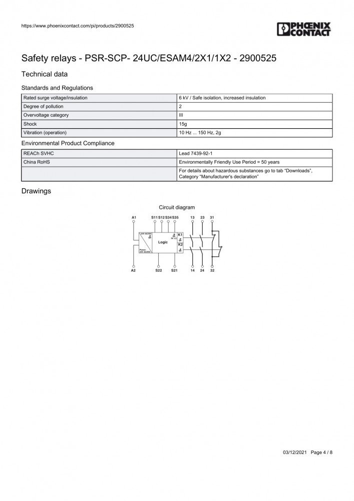Phoenix Contact 2900525 technical document page 4