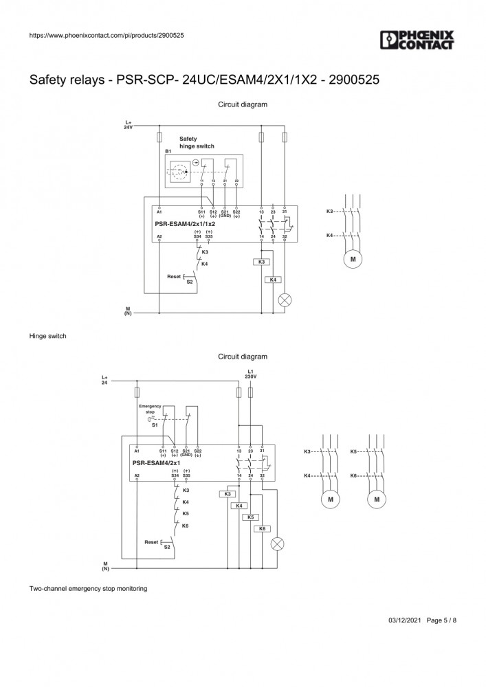 Phoenix Contact 2900525 technical document page 5