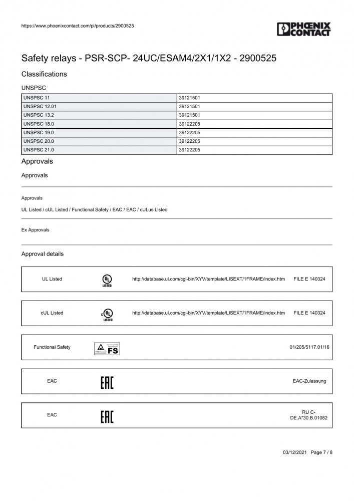 Phoenix Contact 2900525 technical document page 7