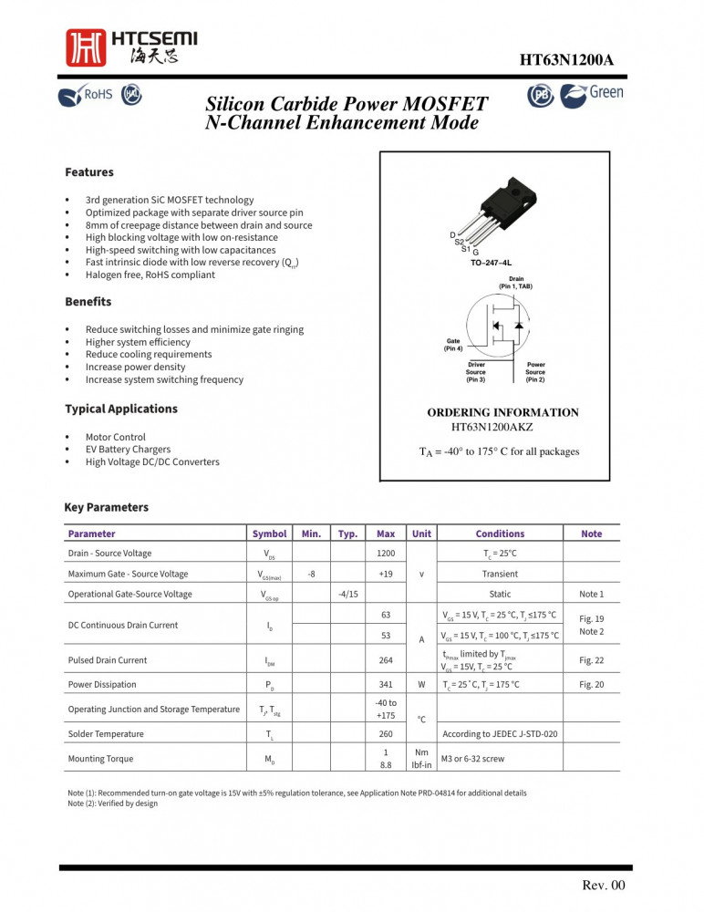 HT63N1200AKZ datasheet page 1