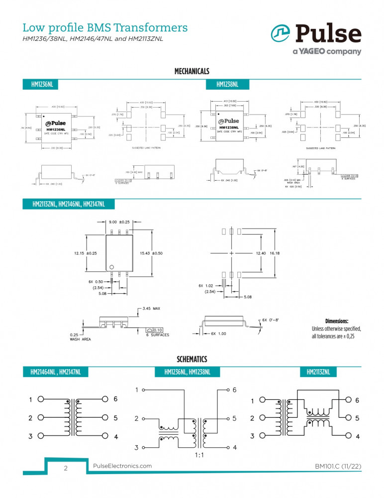 HM2113ZNLT technical document page 2