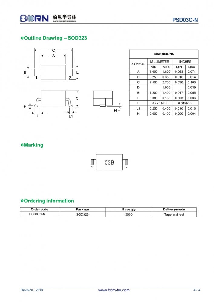 PSD03C-N datasheet page 4