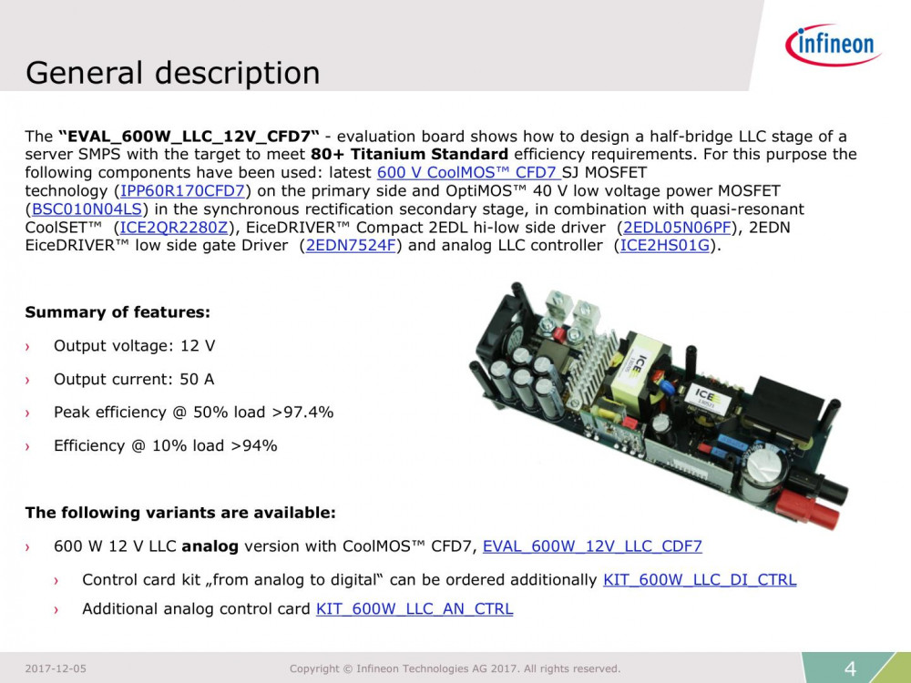 Infineon evaluation board document page 4