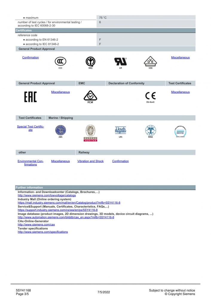 5SY4116-8 technical document page 3