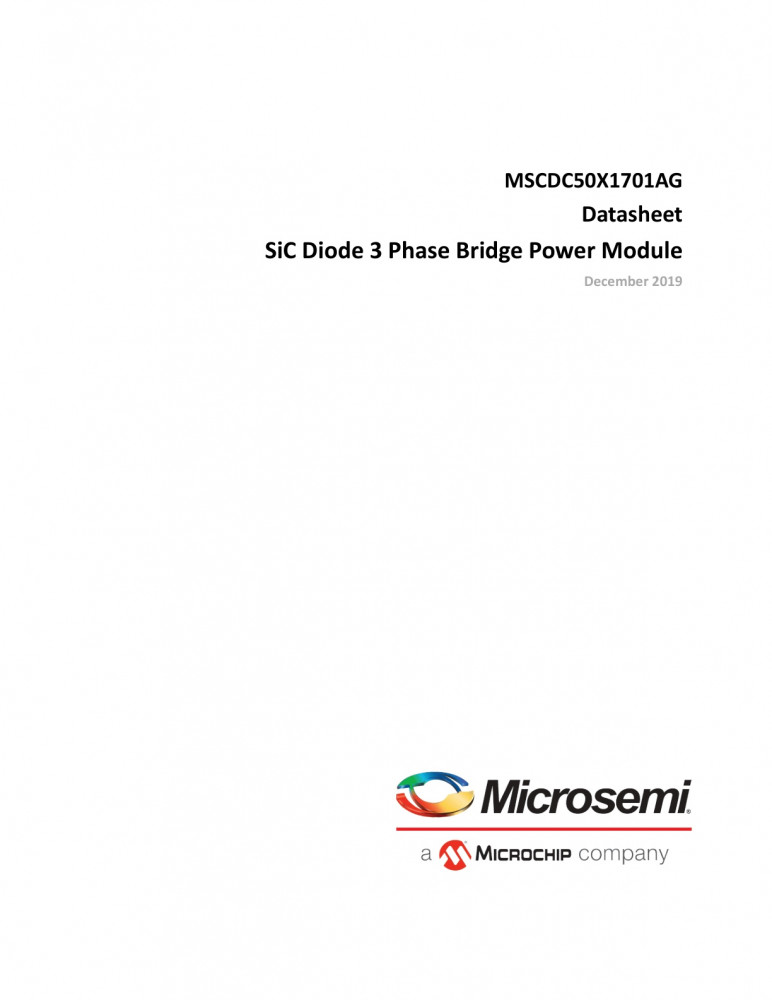 MSCDC50X1701AG datasheet page 1