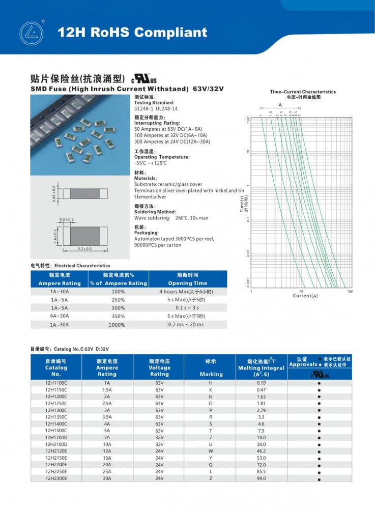 LANSON 12H1500C technical document page