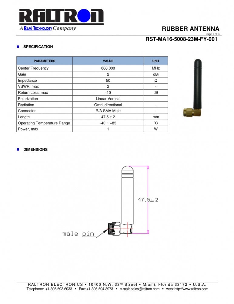 RST-MA16-5008-23M-FY-001 datasheet page 1