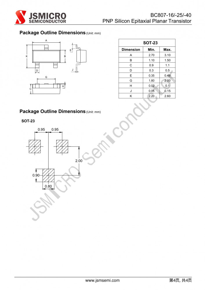 JSMSEMI BC807 datasheet page 4