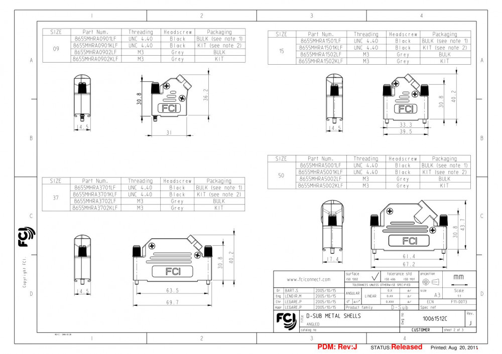 Amphenol 8655 series document page 2