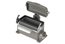 Heavy-Duty Standard (STD) Single Lever Surface Mount Housing, Die-cast Aluminum, with 1 Lever, with Cover, with Gasket, Size 10B «57x27», M20 Thread, Grey