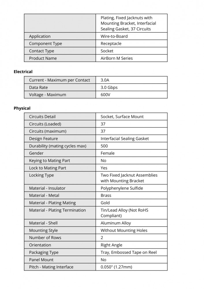 Technical document page 2 for MM-223-037-275-320S-900