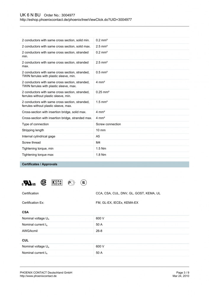 UK 6 N BU technical document page 3