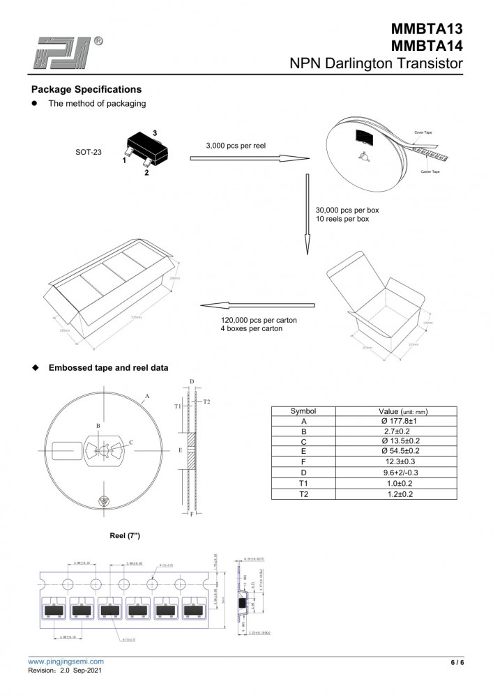 PJSEMI MMBTA14 datasheet page 6