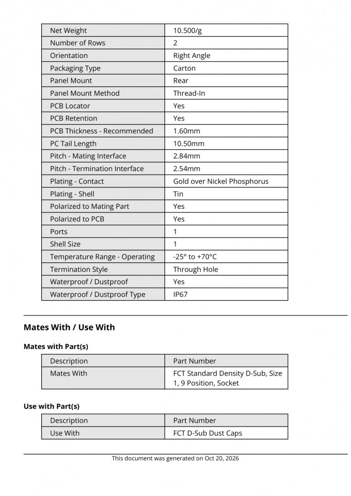 MOLEX 1727040058 technical document page 3