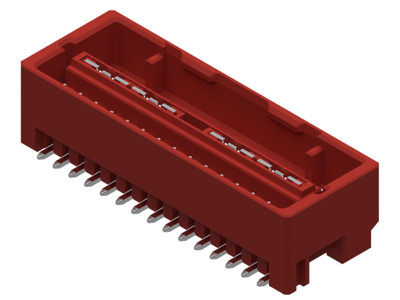 Spot-On Wire-to-Board Header with Nail, 2.00mm Pitch, Dual Row, Vertical, 18 Circuits, with Potting Capability, Matte Tin (Sn) Plating, Natural