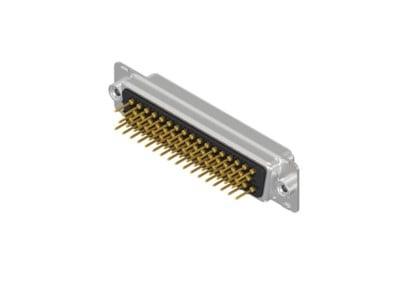 D-SUB High Density • 62-pos. • Socket • Solder pin straight • Threaded rear spacer • Quality class 3 • UNC 4-40