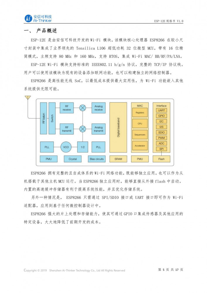 ESP-12E datasheet page 5