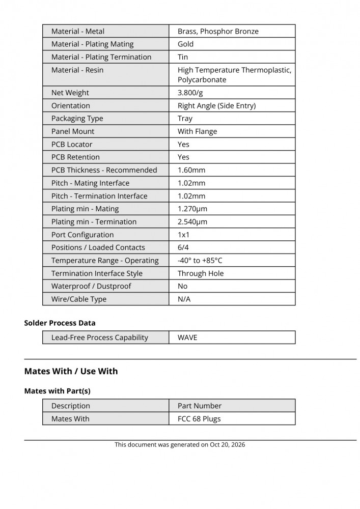 MOLEX 438600012 product document page 3