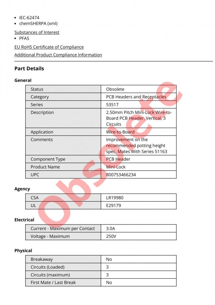 MOLEX 535170310 technical document image 2