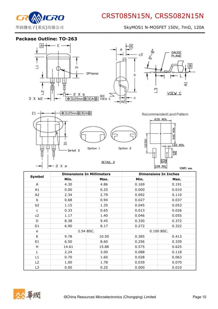 CRST085N15N datasheet page 10
